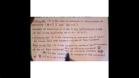 Introduction To Sets Definitions Properties YouTube