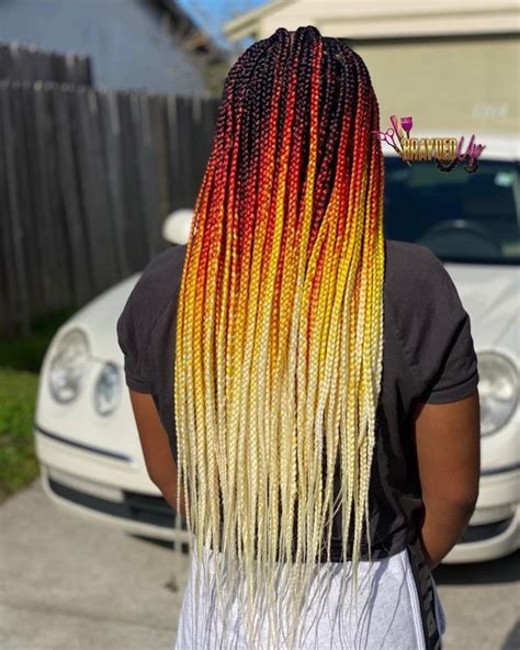 Gottin Hair Box Braids Crochet Hair 6 Packs 24 Inch Ombre Crochet Box