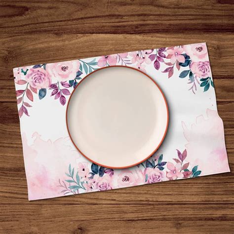 Free Table Mat Mockup Psd Template A Table