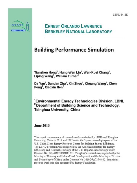 Building Performance Simulation Final Pdf Pdf Efficient Energy Use Simulation