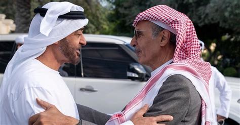 ولى عهد أبو ظبى يستقبل الأمير بدر بن عبد المحسن بن عبد العزيز آل سعود