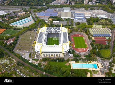 Rote Erde Stadium At Signal Iduna Park Soccer Stadium Hi Res Stock