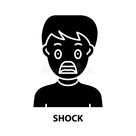 Shock Icon Black Vector Sign With Editable Strokes Concept