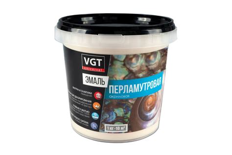 Эмаль универсальная перламутровая Золото VGT GALLERY 1кг купить в ...