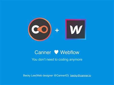 Canner ️ Webflow Speaker Deck