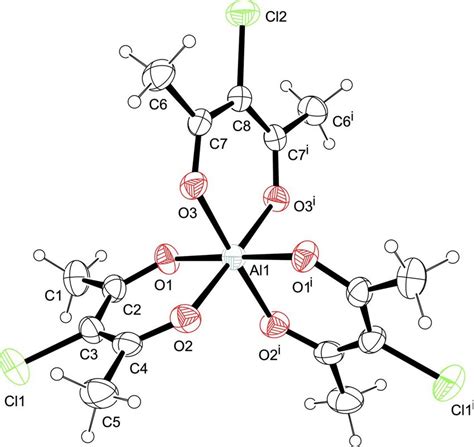 Molecular Structure Of The Title Complex Showing Displacement