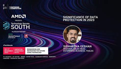 Sidhartha Eeshan Regional Sales Head Enterprise Business Thales Technology Senate Express