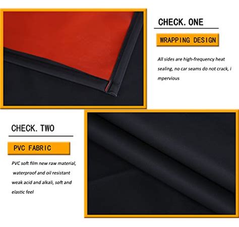 Waterproof Rubber Vinyl Apron 40 Extra Long Black Dishwashing Apron