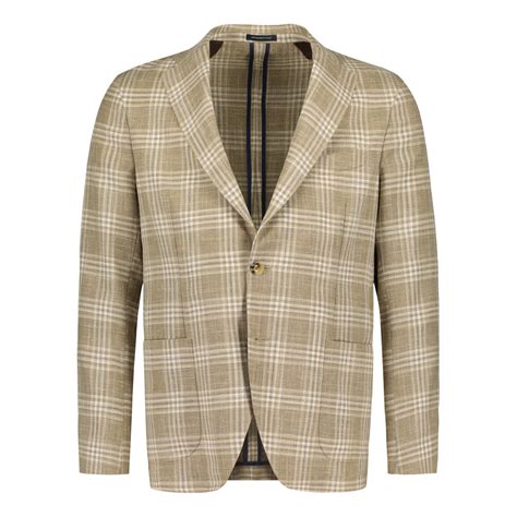 Veroli Hiekanvärinen Ruudullinen Irtotakki