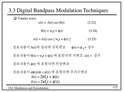 Bandpass Modulation And Demodulation Ppt Download