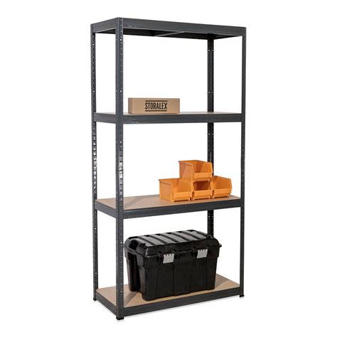 2x Storalex Vrs Heavy Duty Shelving Units 1600mm High 200kg Grey