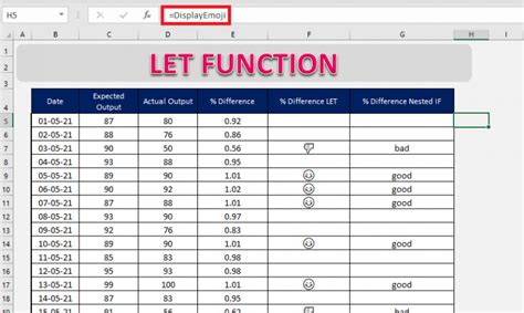 how to use excel let function myexcelonline