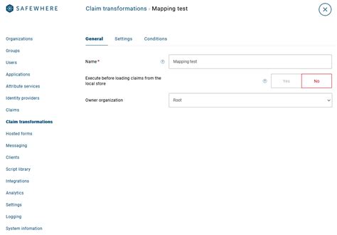Claims Mapping Transformation
