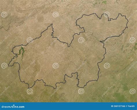 Sikasso Mali Low Res Satellite No Legend Stock Illustration