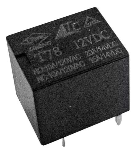 5x Rele Mini T78 12v 1 Cont Rev 20a 5 Pinos Mercadolivre