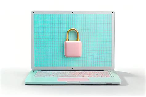 Premium Photo Computer With Lock Concept Of Cyber Security And Protecting Sensitive Data Made