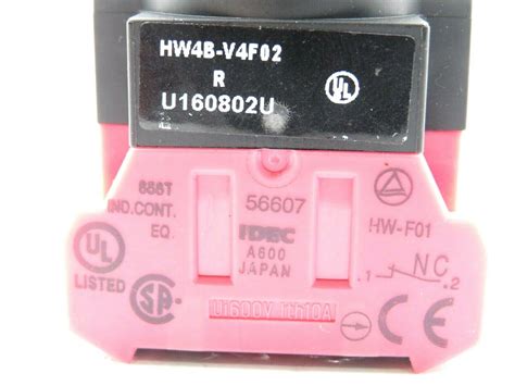 NEW IDEC HW4B V4F02 R EMERGENCY STOP CONTROL UNIT HW4BV4F02R SB Industrial Supply Inc