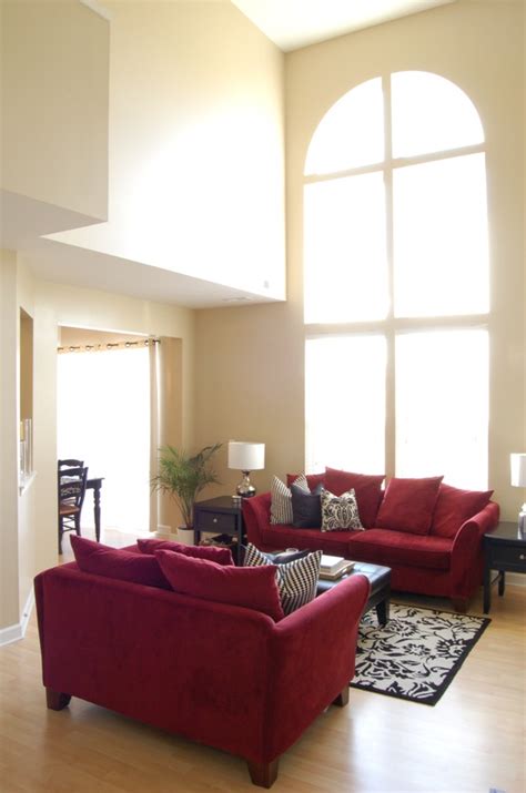 Decoración De Salas De Color Rojo Cómo Arreglar Los Muebles En Una
