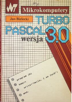 Turbo pascal 3 0 Bielecki Jan Książka w Empik