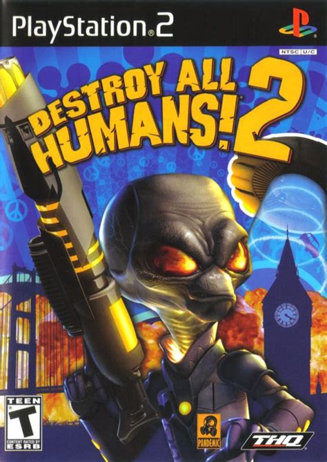 Destroy All Humans 2 2006 Playstation 2 Box Cover Art Mobygames