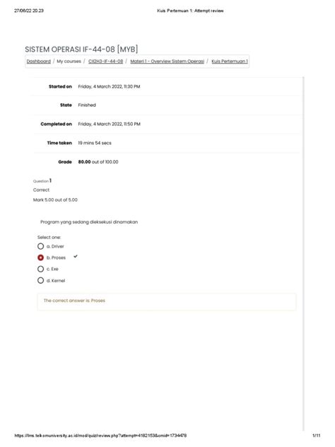 Kuis Pertemuan 1 Attempt Review Pdf