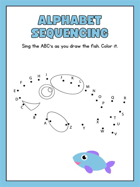 Colorful Alphabet Sequencing Worksheet Pdf