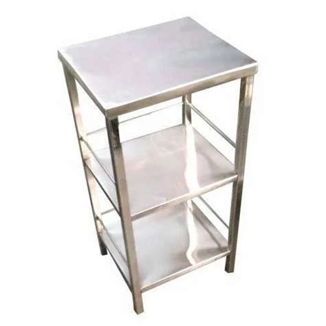 Ss Three Shelves Bed Side Rack At ₹ 6500piece Stainless Steel Rack