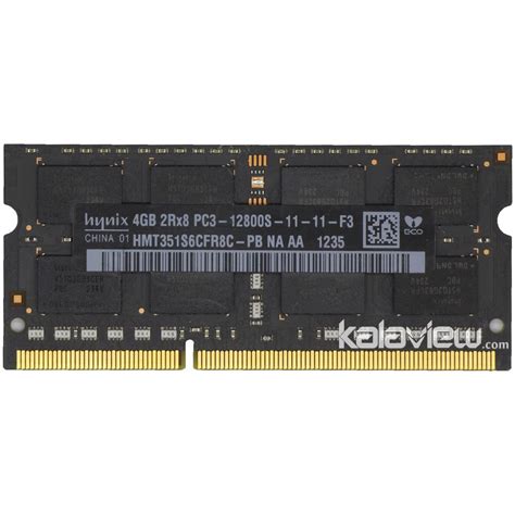رم لپ تاپ هاینیکس 4gb مدل Ddr3 باس 1600mhz 12800 چین Hmt351s6cfr8c Pb Na Aa 235 تایمینگ Cl11