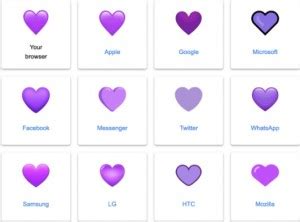 Qué significa el emoji del corazón morado La Estacion del Amor net