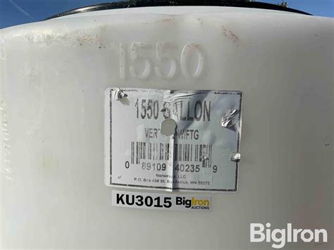 Norwesco 1550 Gal Fertilizer Tank Bigiron Auctions