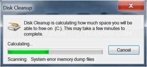 ลบไฟล์ขยะด้วย Disk Cleanup บน Windows 7 Teams It