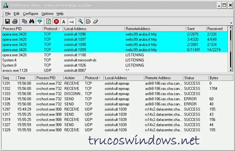 TCPView Pro Monitoreo del trafico TCP IP en Windows Blog JBeEx Actualidad tecnológica
