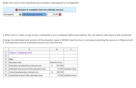 Solved 1 Chapter 3 Applying Excel 2 3 Data 4 Allocation