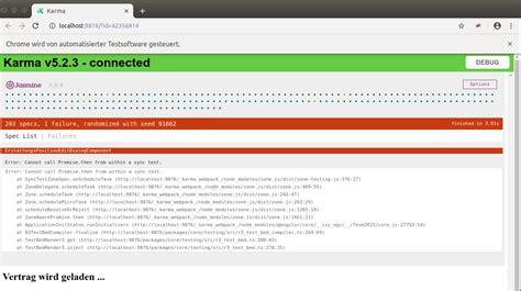 Angular Test Failure In Ng Test Cannot Call Promisethen From Within A Sync Test Stack