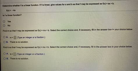 Solved Determine Whether Fis A Linear Function If Fis