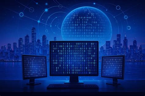 download monitor binary binary system royalty free stock illustration image pixabay