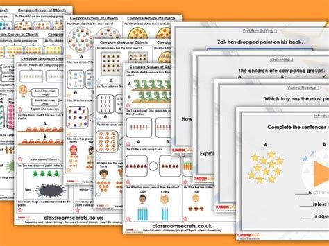 Year Compare Groups Of Objects Autumn Block Step Maths Lesson