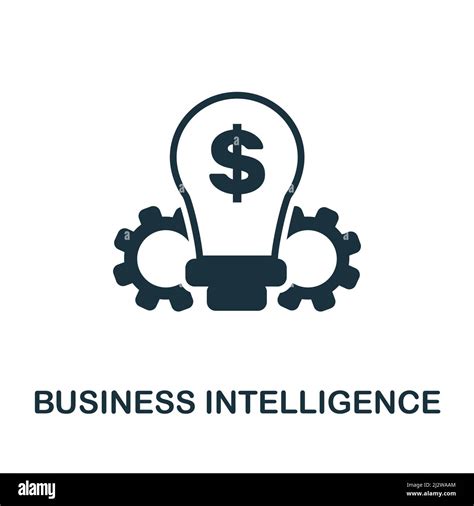 Business Intelligence Icon Monochrome Simple Business Intelligence
