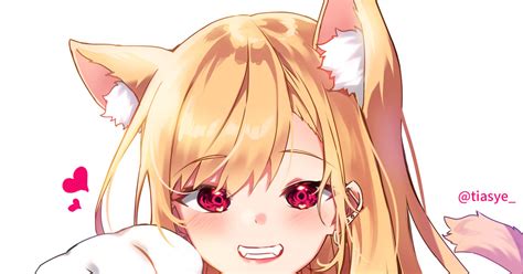 Girl Large Breasts Cat Ears にゃんにゃんのマリンちゃん Pixiv