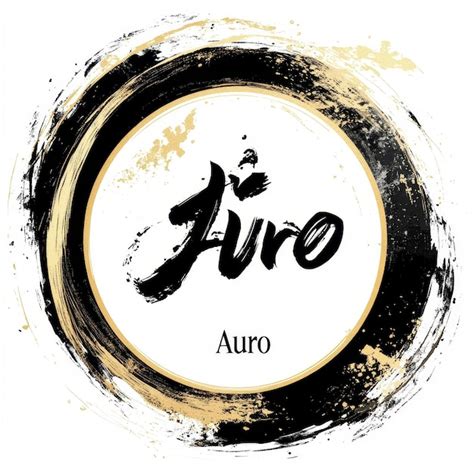 A Black And Gold Circle With The Word Al On It Premium AI Generated Image