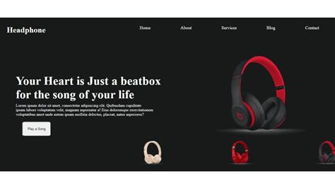Website Headphones 🎧 Using Css Html And Javascript Homepage Youtube