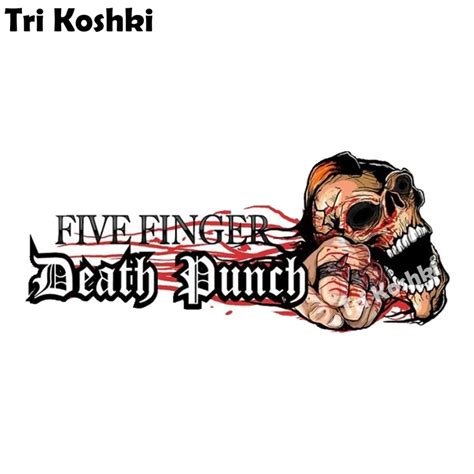 Tri Koshki Kcs304 5fdp Five Finger Death Punch Band Car Sticker Pvc