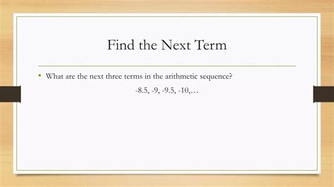 Lesson 5 Arithmetic Sequencespdf