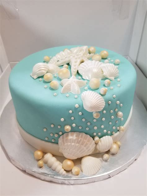 Seashell One Cake Topper 1st Birthday Cake 9d2