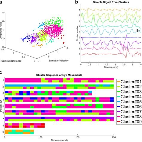 Of Waveform Heterogeneity Depicting Nine Clusters Of Waveforms Download Scientific Diagram