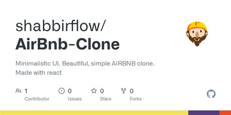GitHub Shabbirflow AirBnb Clone Minimalistic UI Beautiful Simple
