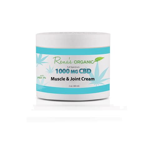 Cbd 1000 Mg Relief Cream For Muscle And Joint 2oz Renas Organic