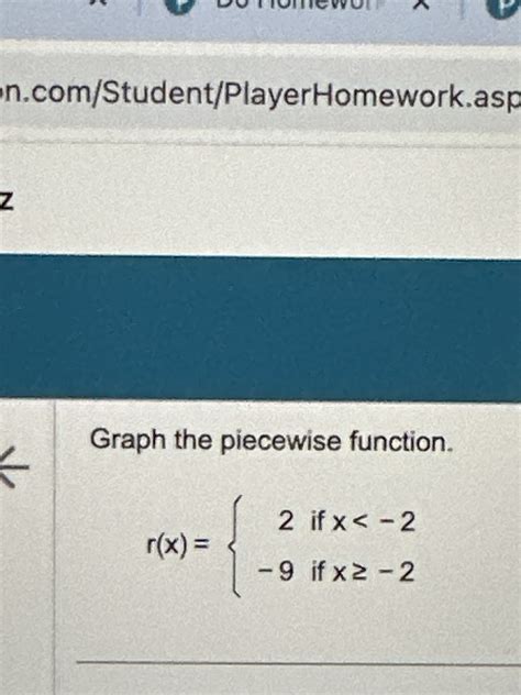 Solved Graph The Piecewise Chegg