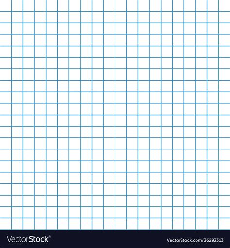 Grid Paper Abstract Squared Background With Blue Vector Image