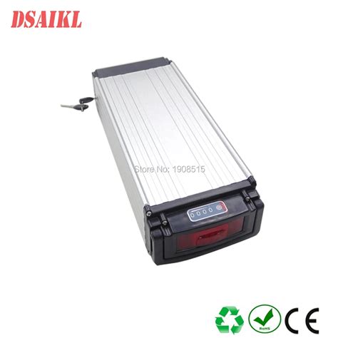 Ebike Luggage Lithium Ion Battery Pack Rear Rack Type 48v 15ah 16ah